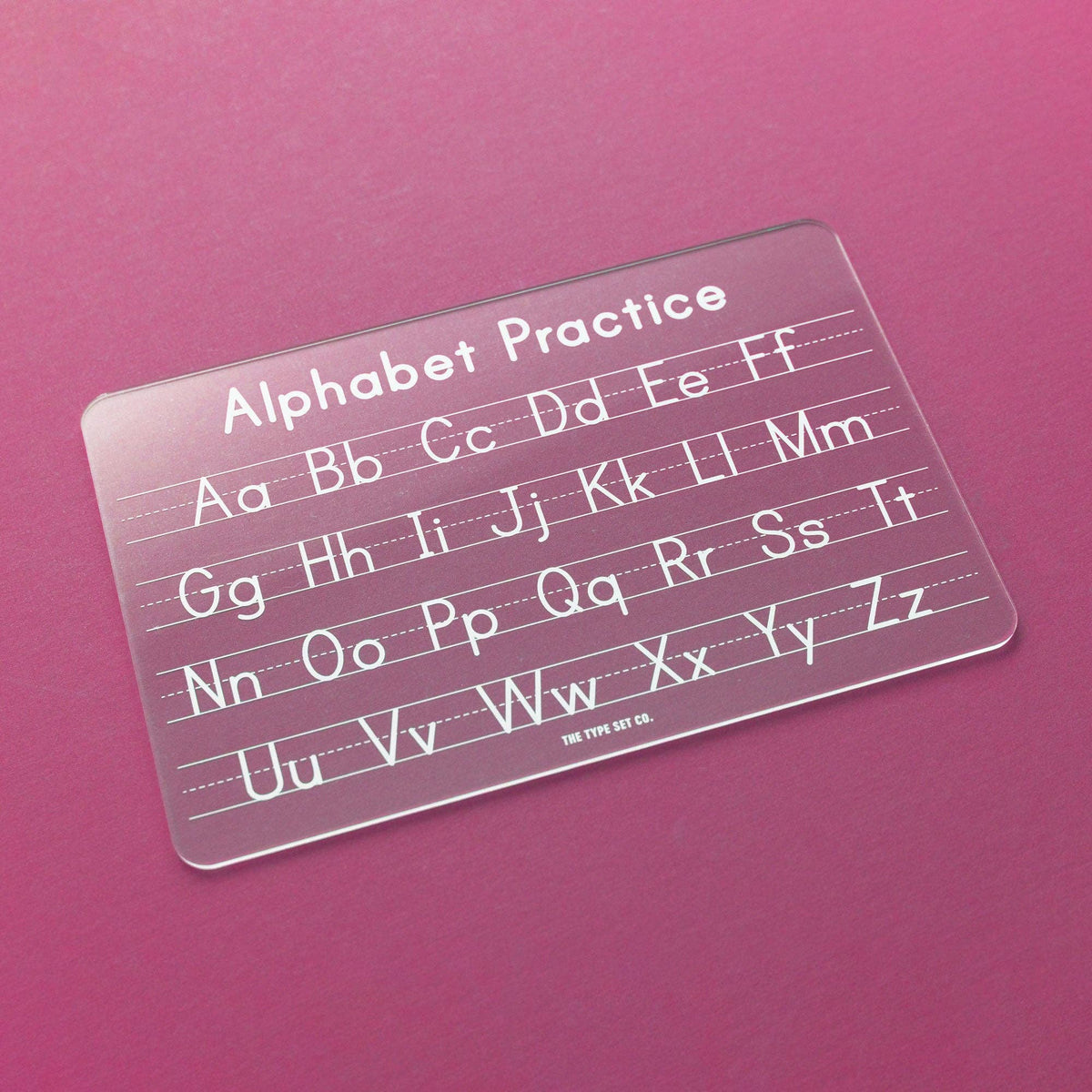 Acrylic Dry-Erase Alphabet Tracing Practice Board – The Modern Munchkin Co.