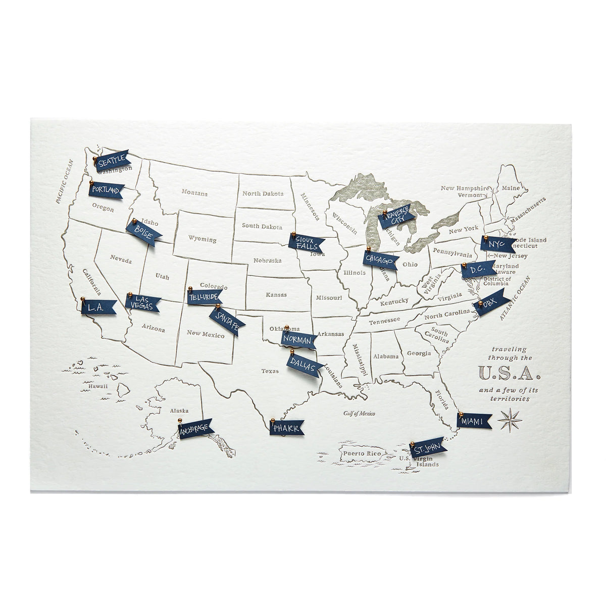US Travel Map – The Modern Munchkin Co.