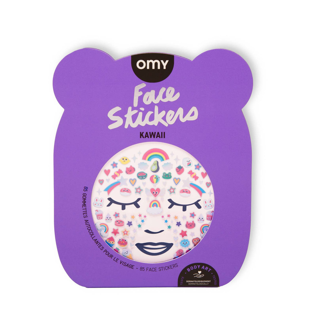 Kids' face stickers - Kawaii – The Modern Munchkin Co.