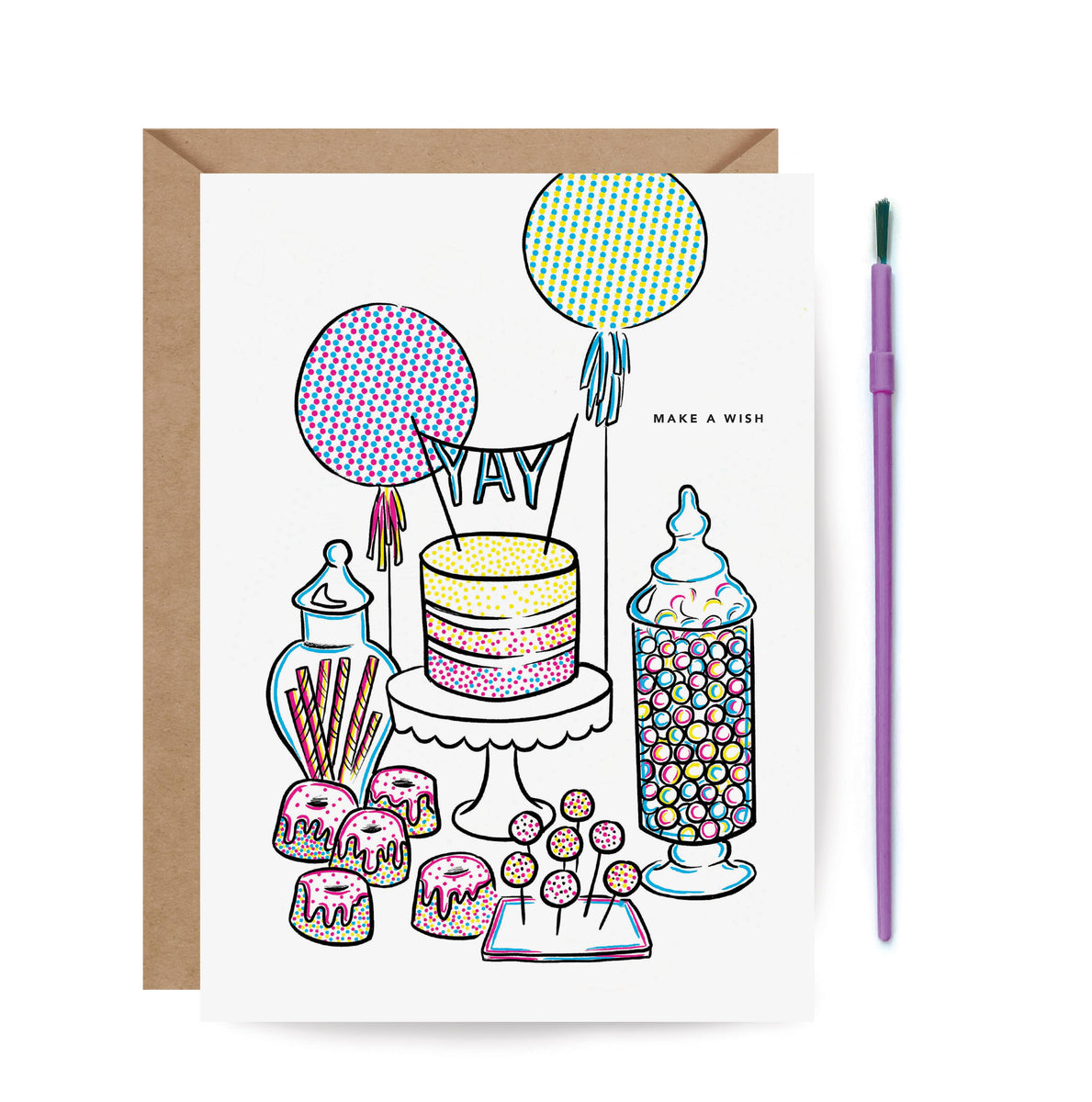 Paint With Water Sweet Table - Birthday Card – The Modern Munchkin Co.